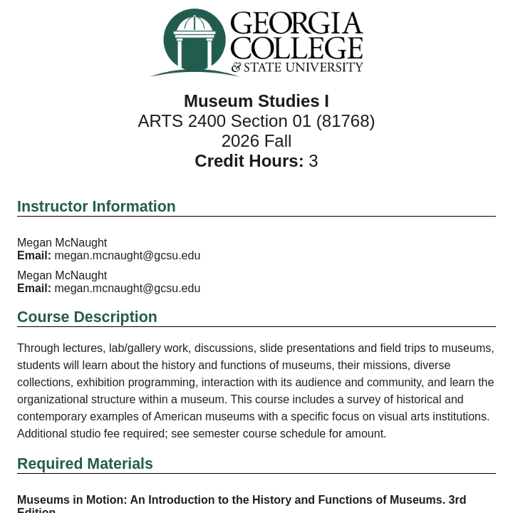 Simple Syllabus